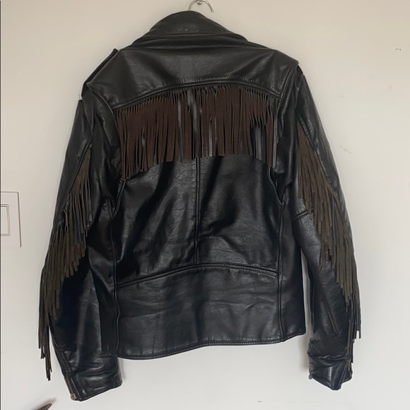 Spell | Jackets & Coats | Vintage Leather Fringe Jacket Belt Buckle ...